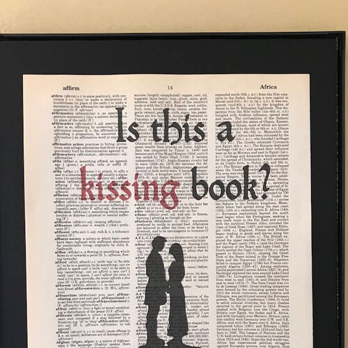 Is This a Kissing Book Princess Bride Dictionary Print | Etsy