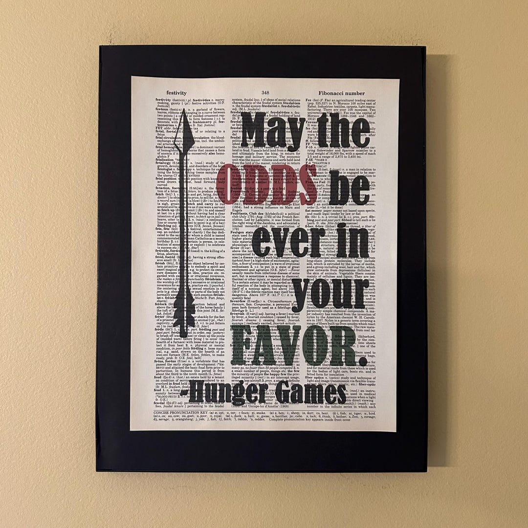 May the Odds Be Ever in Your Favor; Hunger Games; Literary Gifts ...