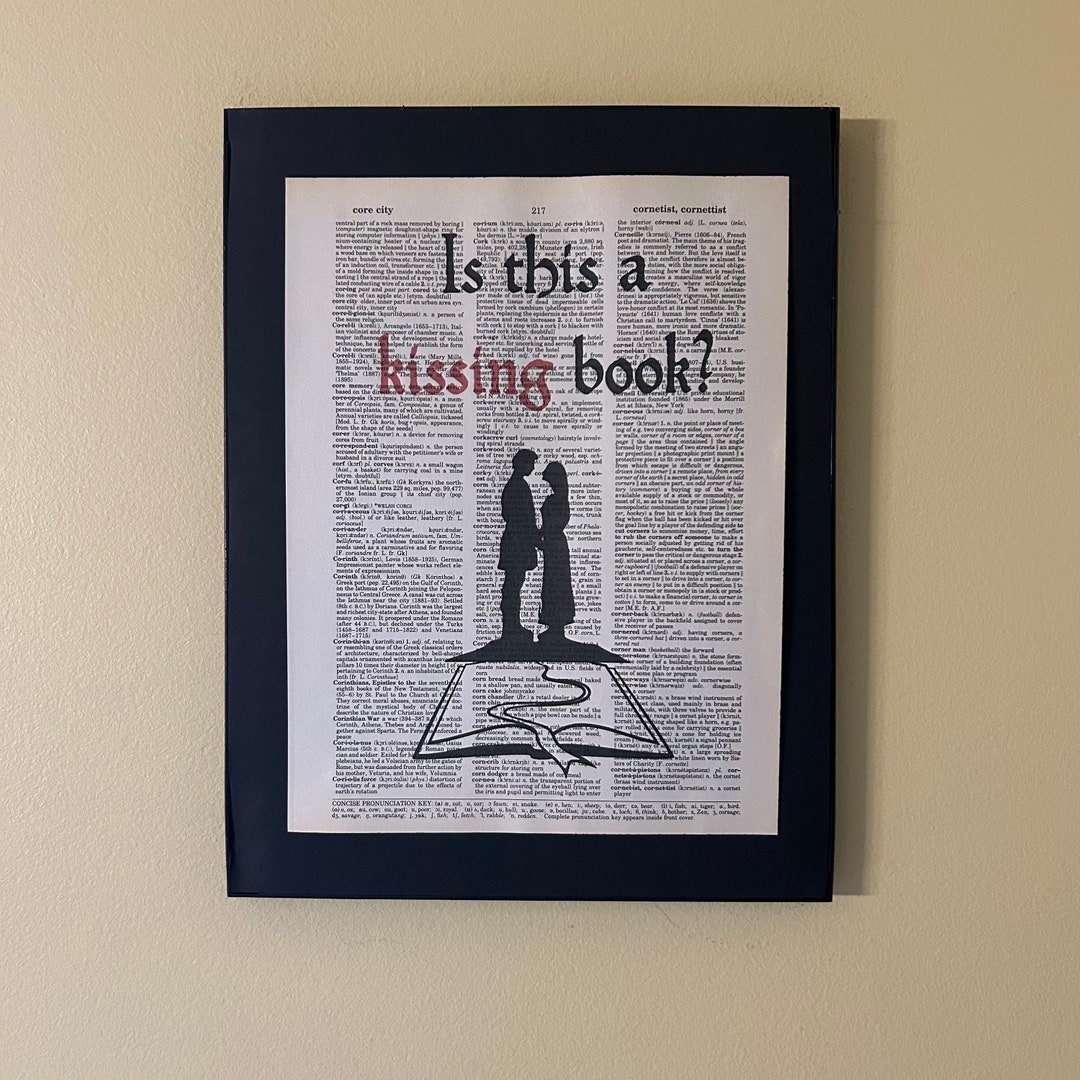 Is This a Kissing Book?; Princess Bride; Dictionary Print; Page Art ...