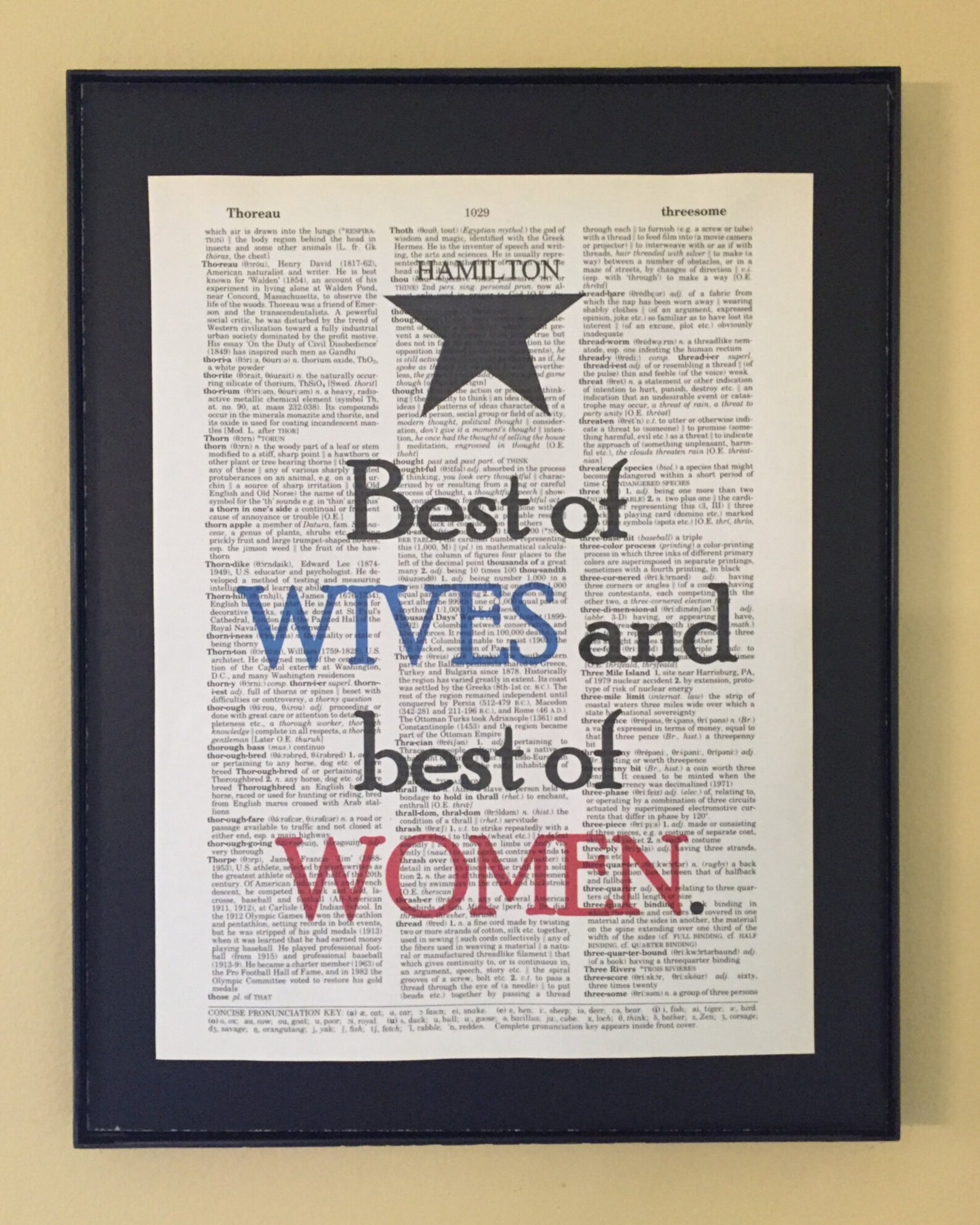 Best of Wives and Best of Women Hamilton Musical Dictionary - Etsy