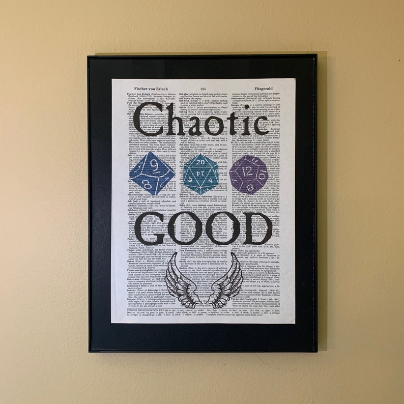 Chaotic Good Dungeons and Dragons Gifts for Gamers Dungeons | Etsy