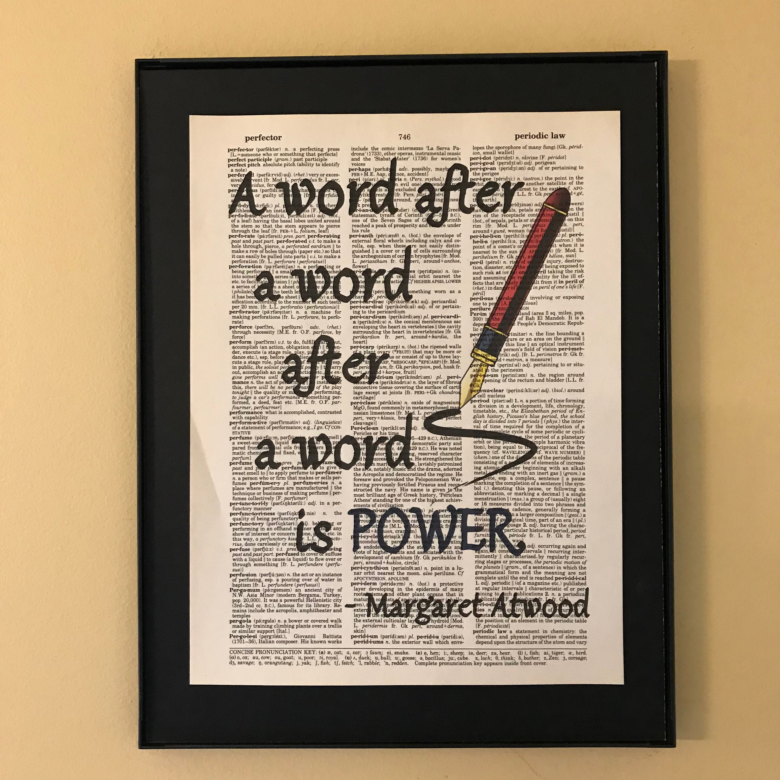 A Word After a Word After a Word is Power Margaret Atwood - Etsy