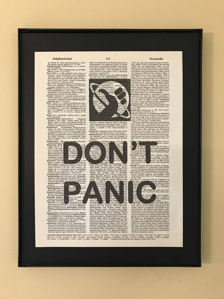 Don't Panic Hitchhiker's Guide to the Galaxy | Etsy