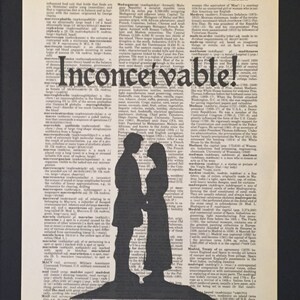 Inconceivable Princess Bride Dictionary Print Page Art - Etsy