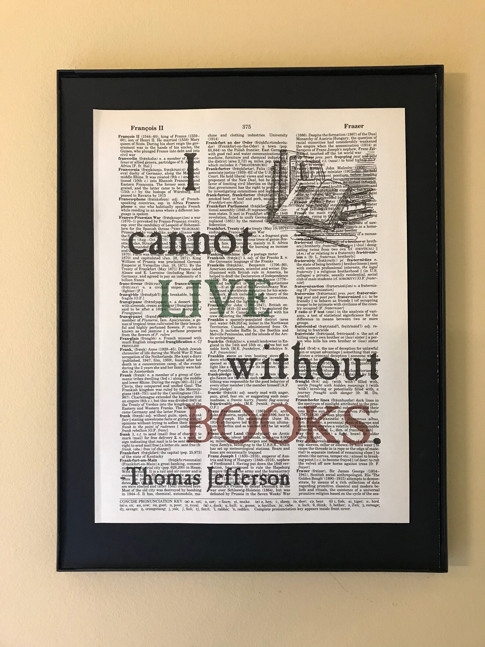 I cannot live without books Gifts for readers Thomas | Etsy