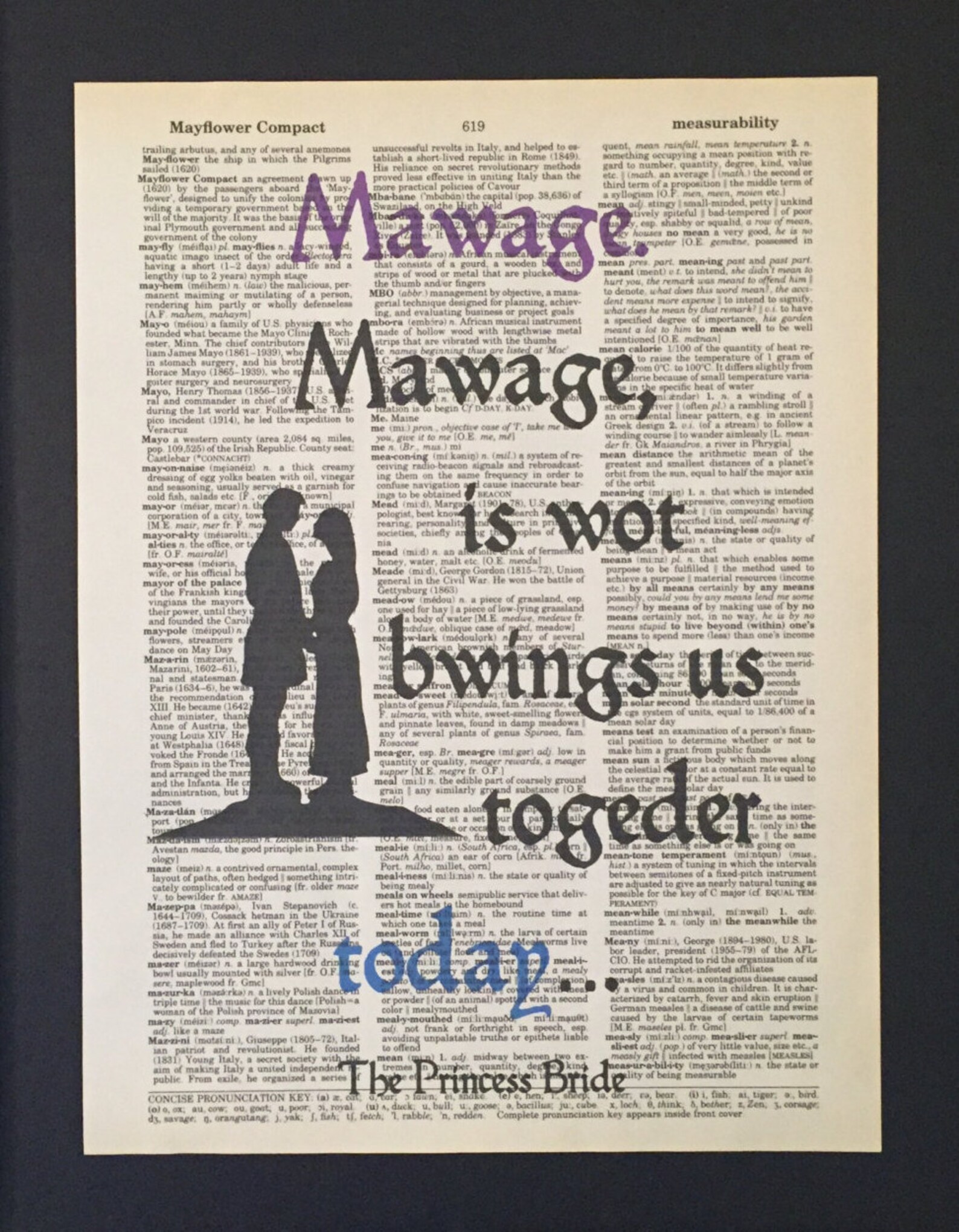 Mawage is What Bwings Us Togeder Today Princess Bride - Etsy Norway