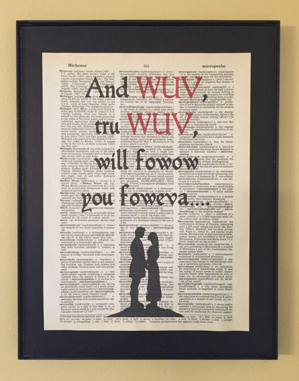 And Wuv Tru Wuv Will Fowow You Foweva Princess Bride | Etsy