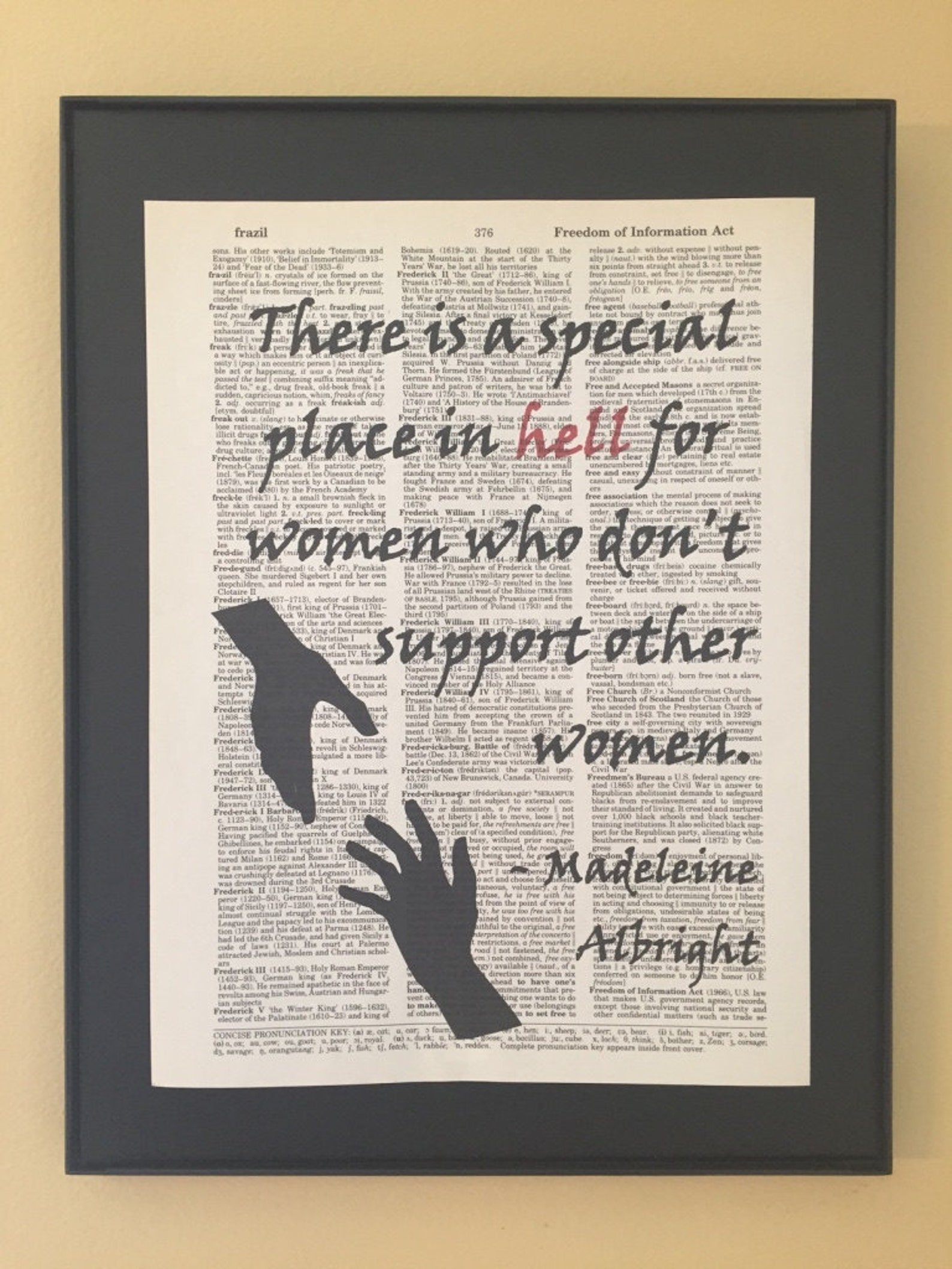 There is a Special Place in Hell for Women Who Don't | Etsy