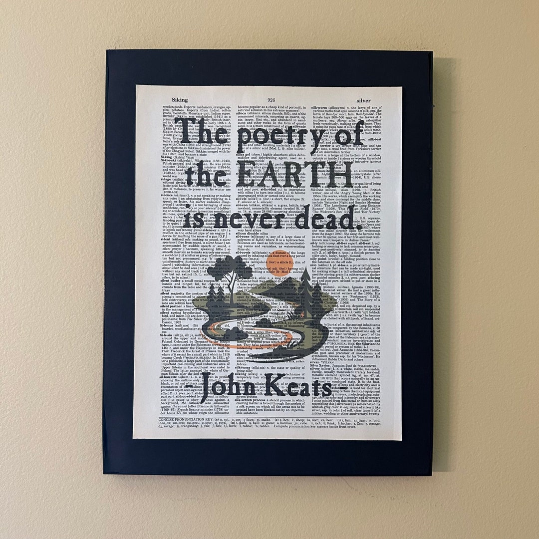 The Poetry of the Earth is Never Dead; John Keats; Literary Gift ...