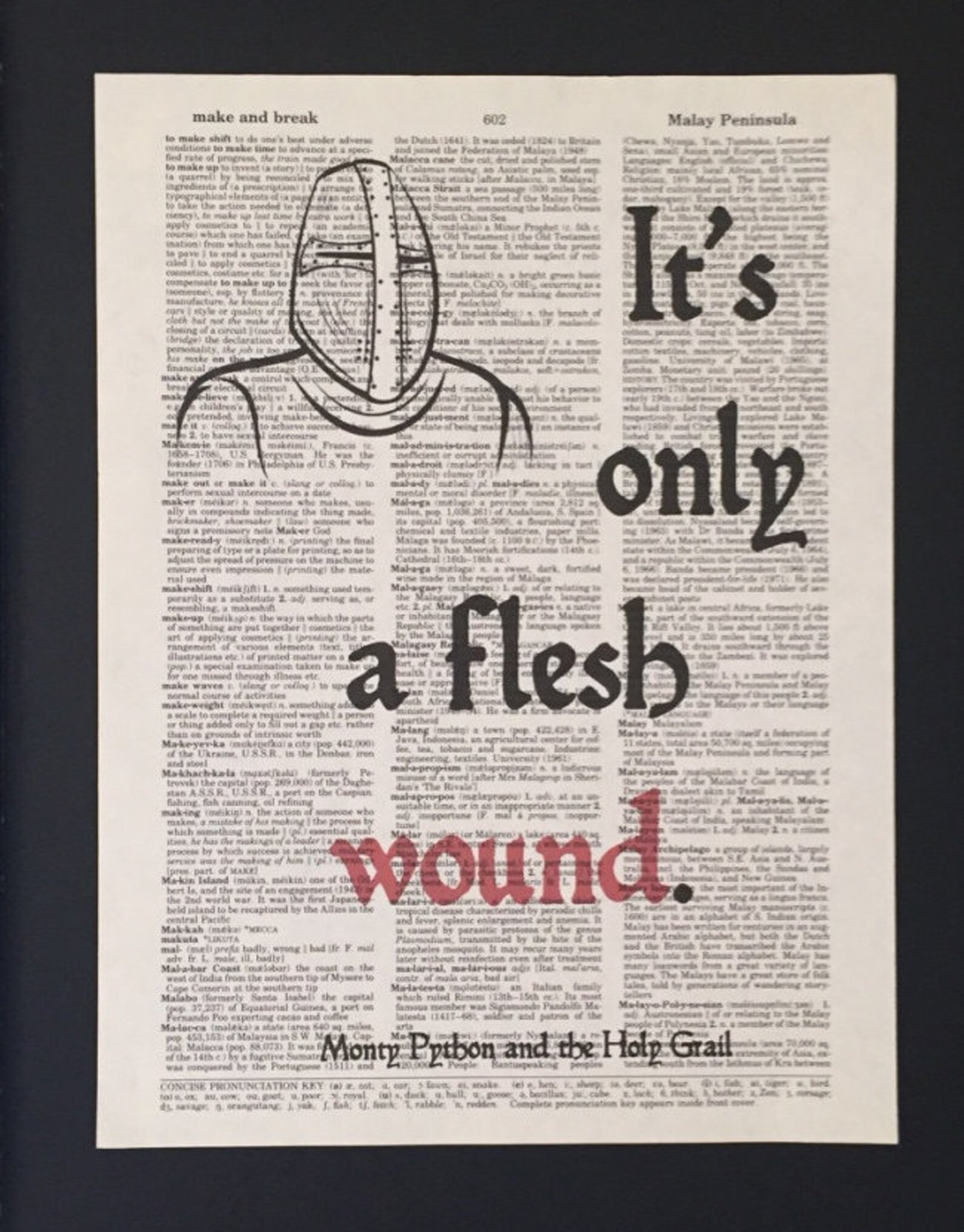 It's Only a Flesh Wound Monty Python and the Holy Grail - Etsy