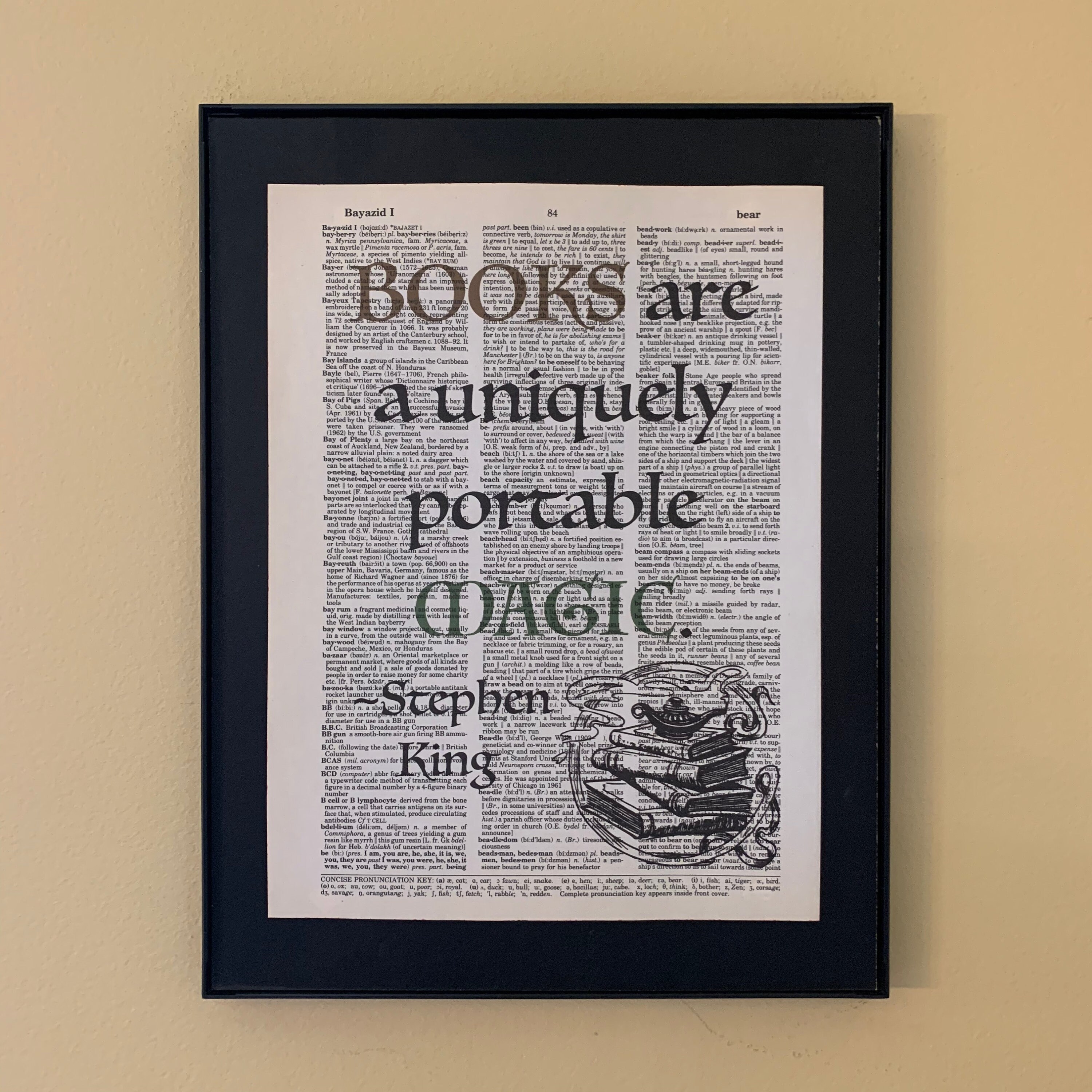 Books Are a Uniquely Portable Magic Stephen King Gifts for - Etsy