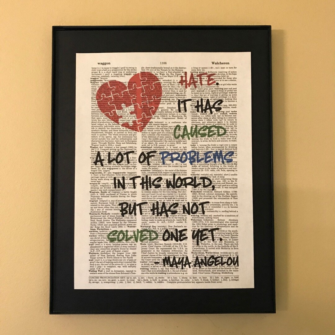 Hate. It Has Caused a Lot of Problems in the World but Has Not Solved ...