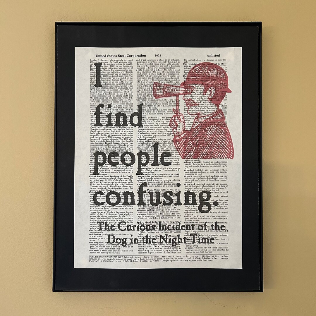 I Find People Confusing; Curious Incident of the Dog in the Night-time ...