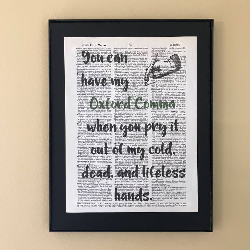 Oxford Comma - Etsy