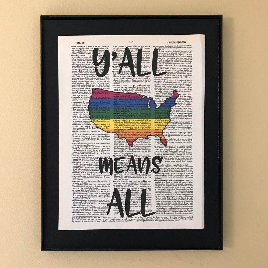 Y'all Means All Pride Flag Gay Pride LGBTQ Gift LGBTQ Rights - Etsy