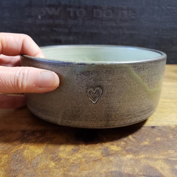 Rustic Dog Bowl - Etsy