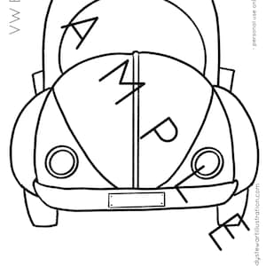 vw coloring pages printable