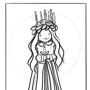 st lucia day coloring pages
