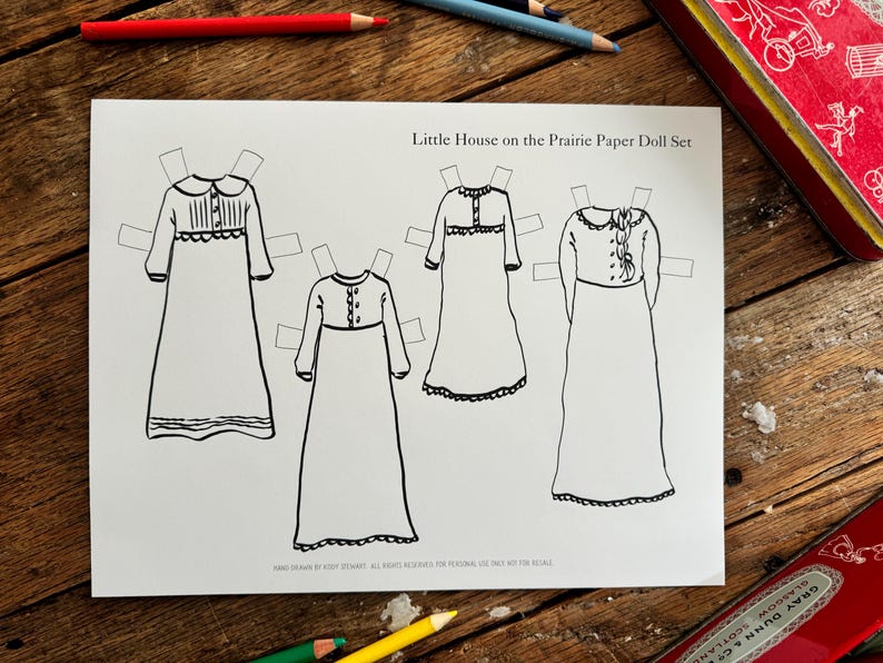 LITTLE HOUSE on the PRAIRIE | Digital Download | Paper Doll Printable ...