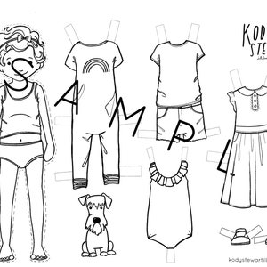 Paper Doll Printable | PYPER GIRL | Craft Kit | Birthday Party | Adult ...