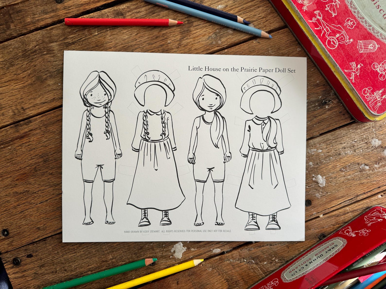 LITTLE HOUSE on the PRAIRIE | Digital Download | Paper Doll Printable ...