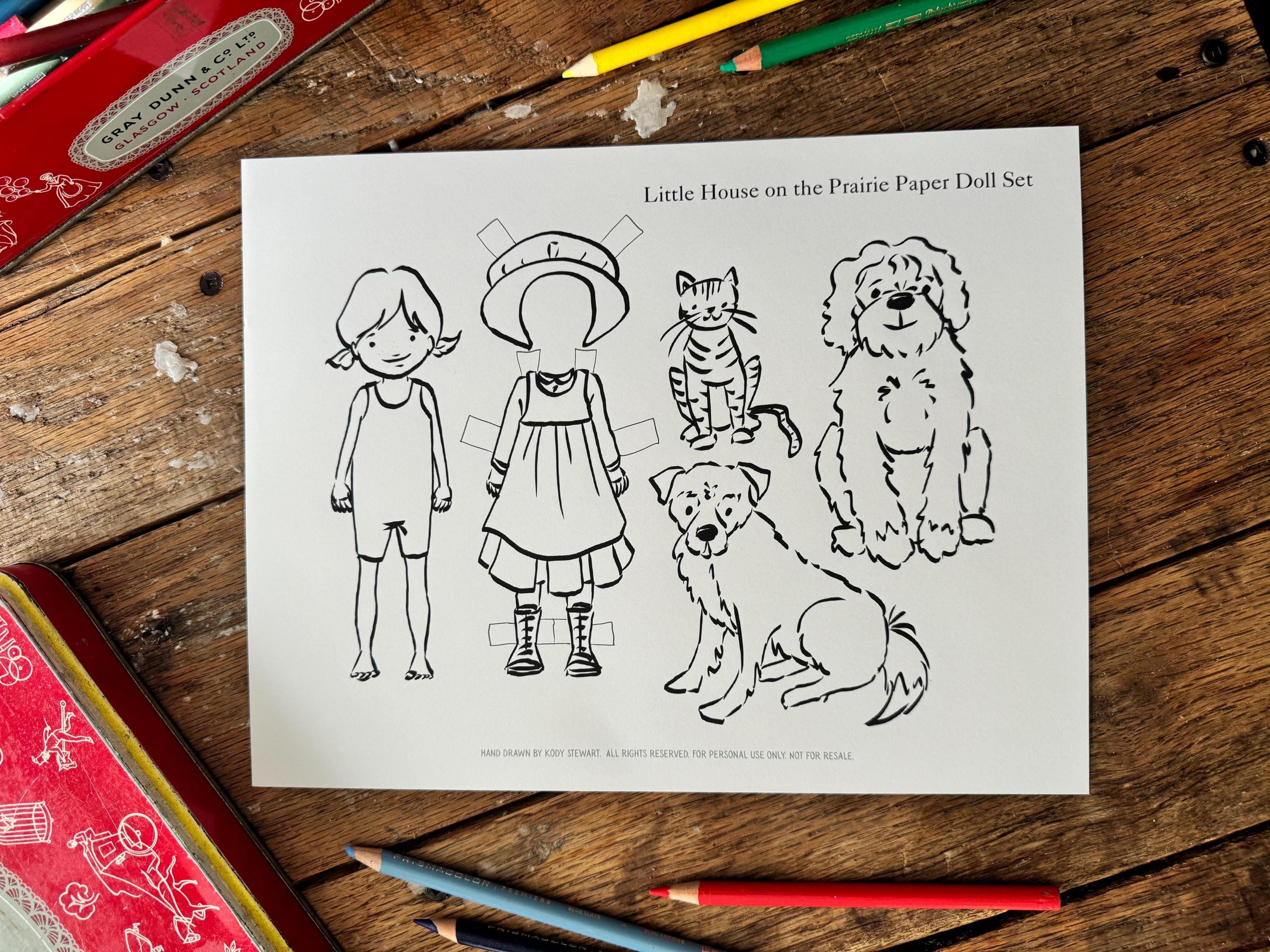 LITTLE HOUSE on the PRAIRIE | Digital Download | Paper Doll Printable ...