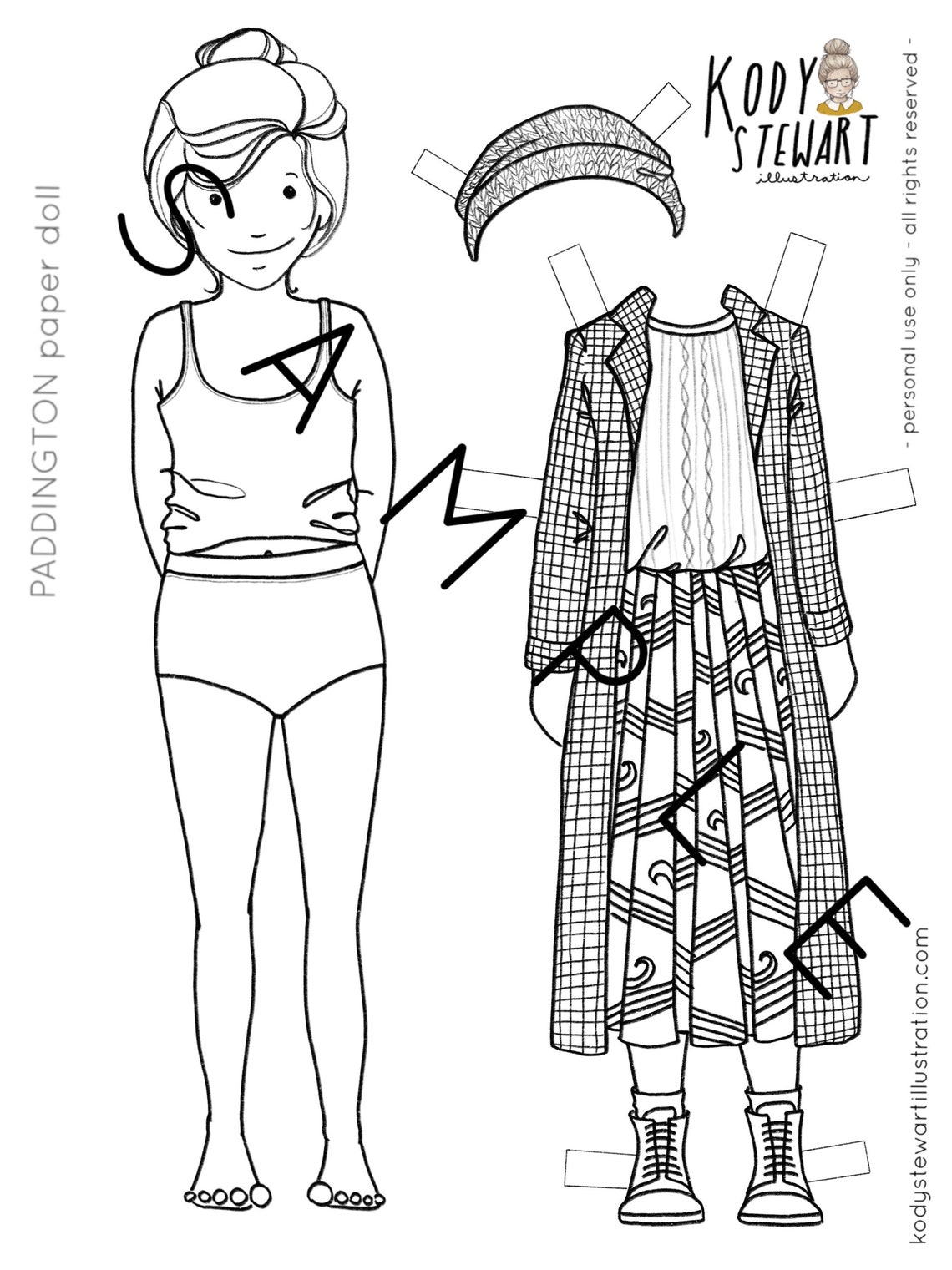 Paper Doll Printable PADDINGTON BEAR SET Craft Kit | Etsy UK