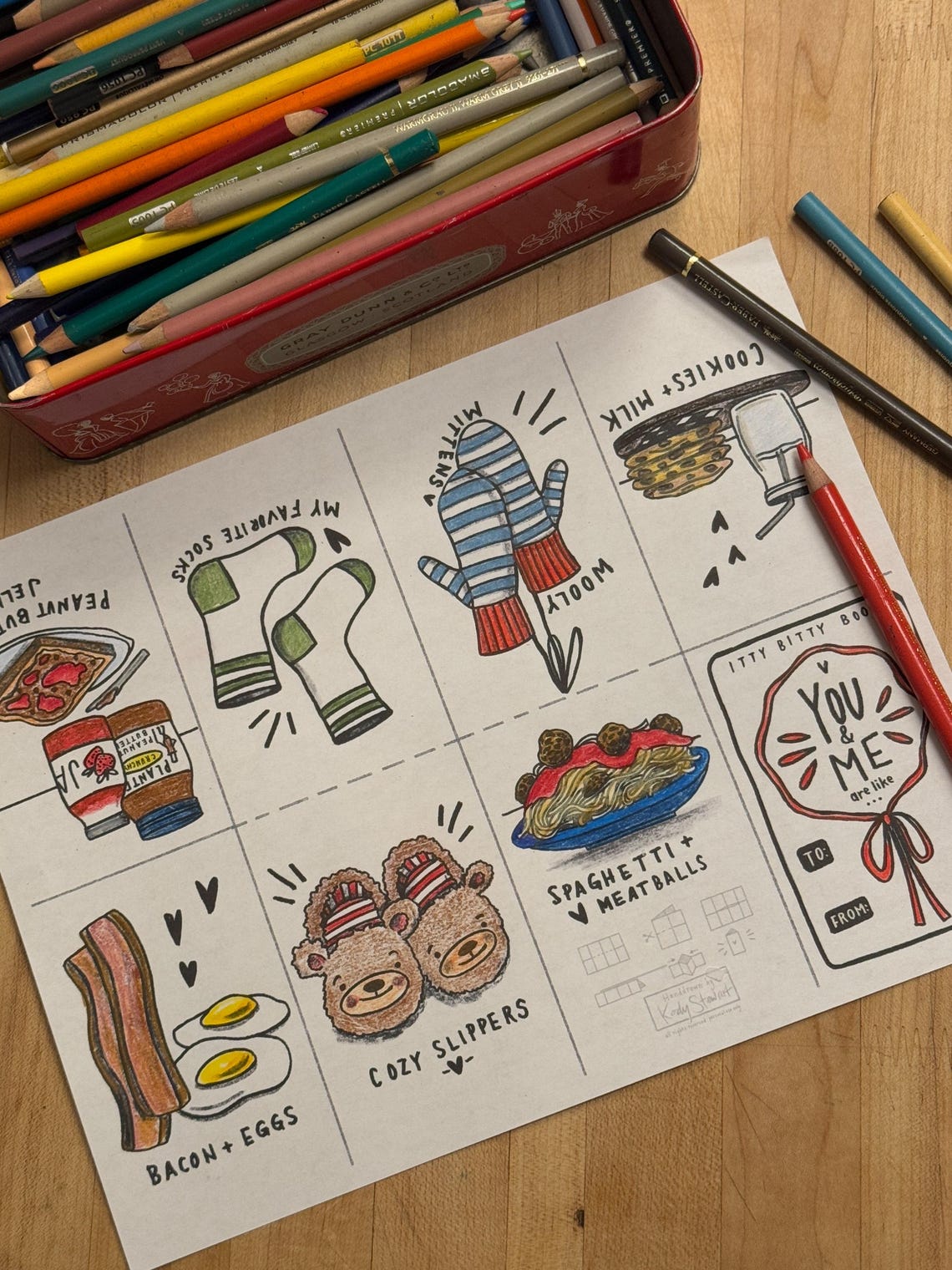 Mini Colouring Book | Itty Bitty YOU & ME Book | Adult Colouring Page ...