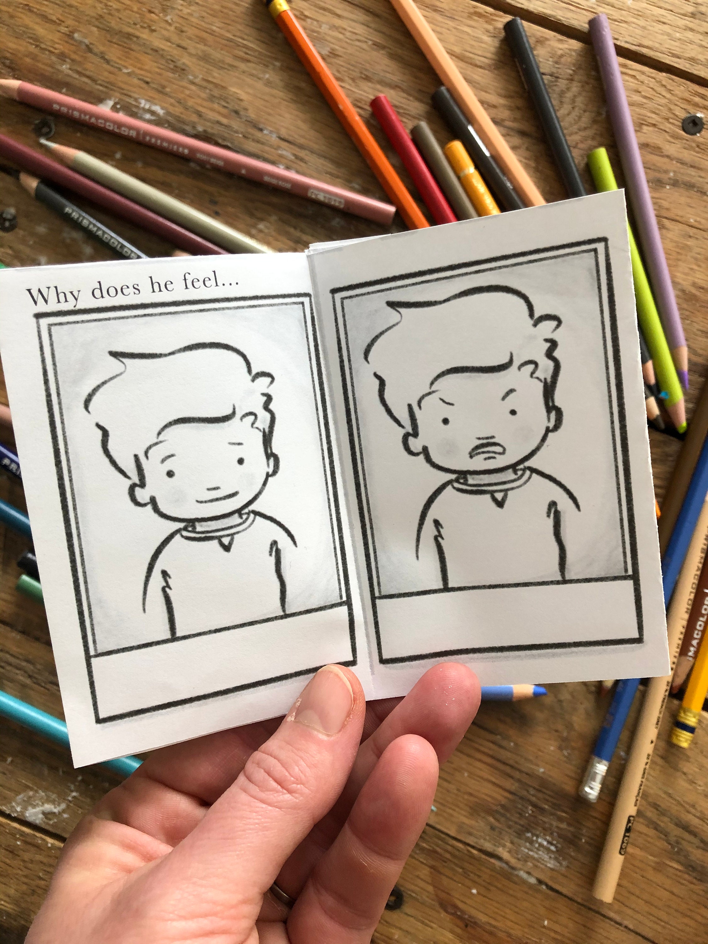 Mini Colouring Book Itty Bitty HE FEELS Book Adult | Etsy