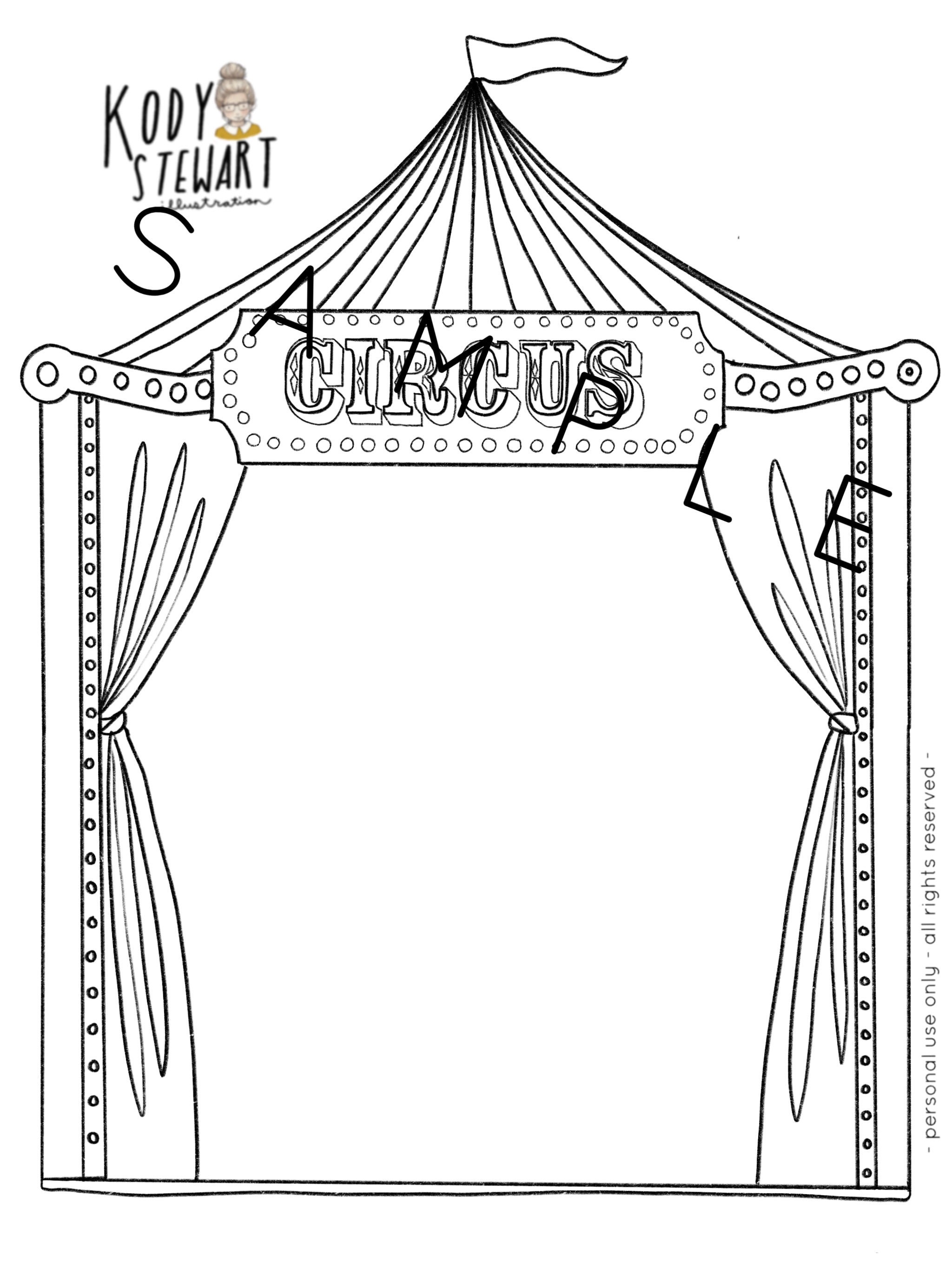 Paper Doll Printable | CIRCUS SET | Craft Kit | Birthday Party | Adult ...