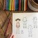 Paper Doll Printable EVIE MINI GIRL Craft Kit Birthday | Etsy