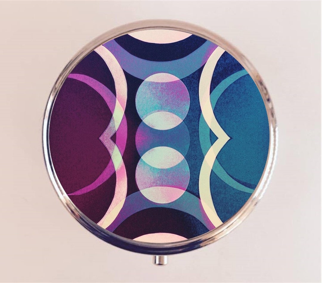Luna Moon Pill Box Pillbox Case Holder Moon Phases Crescent Full Moons ...