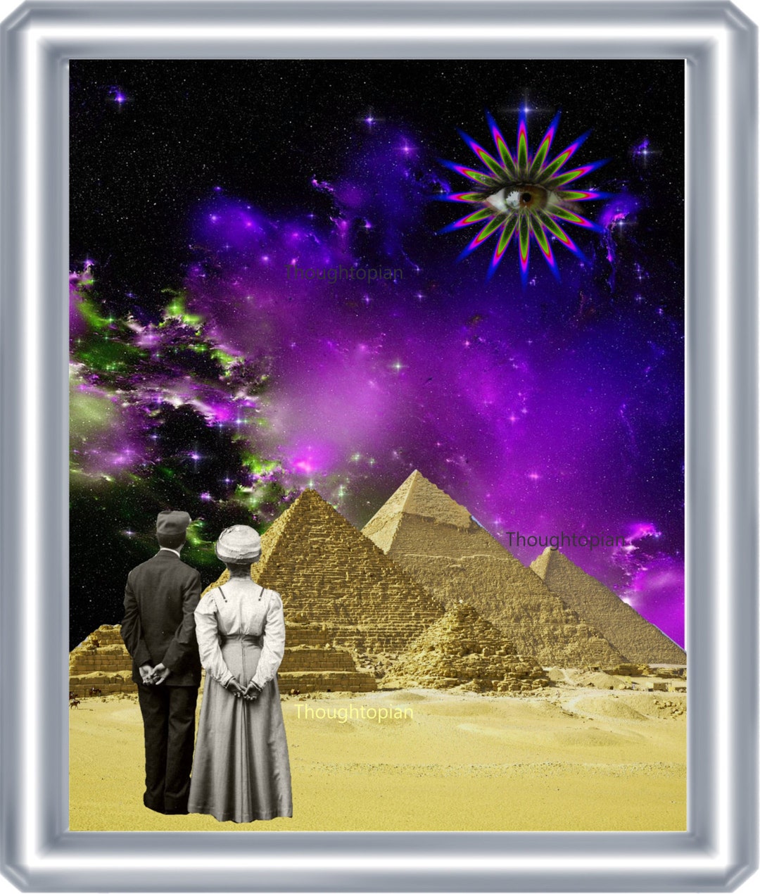 Visionary Victorian Pyramid Art Print 8 X 10 Looking at - Etsy