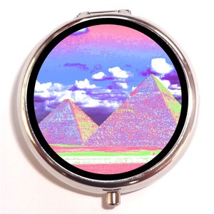 Trippy Pyramids Pill Box Psychedelic Art Spiritual Metaphysical ...