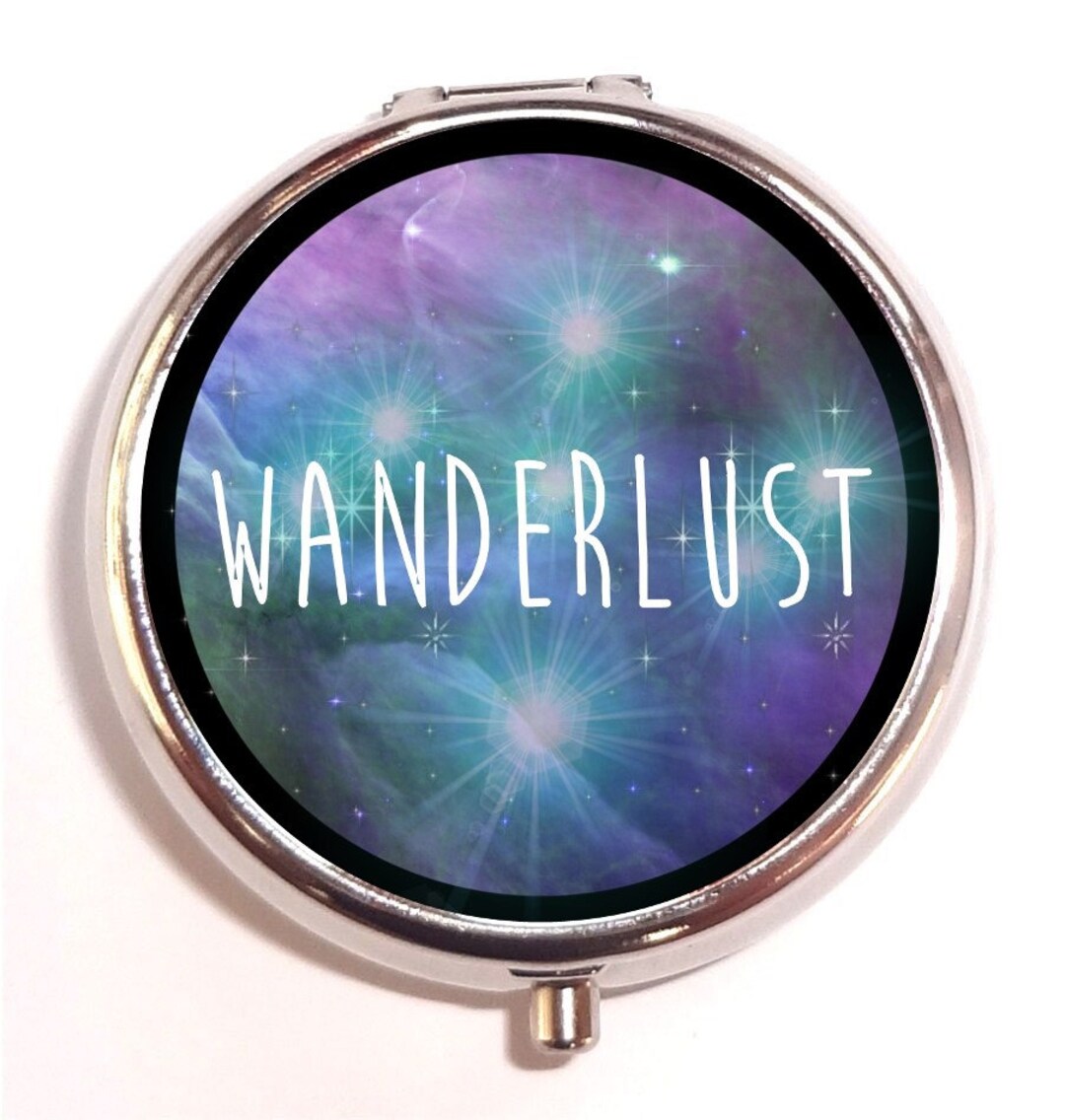 Wanderlust Pill Box Pillbox Case Holder Psychedelic Trippy - Etsy