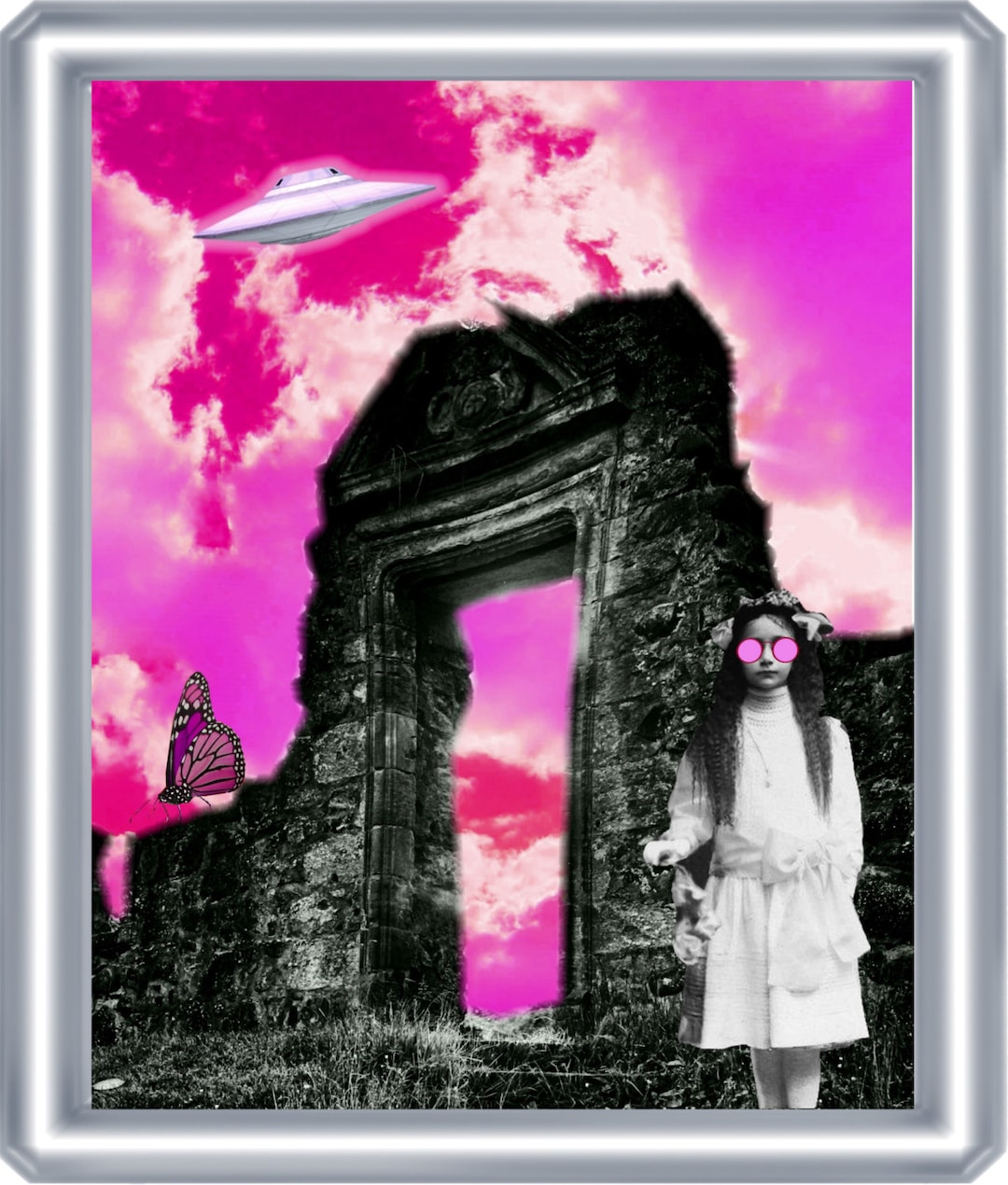 Trippy Visionary Art Print 8 X 10 Psychedelic Fantasy UFO - Etsy