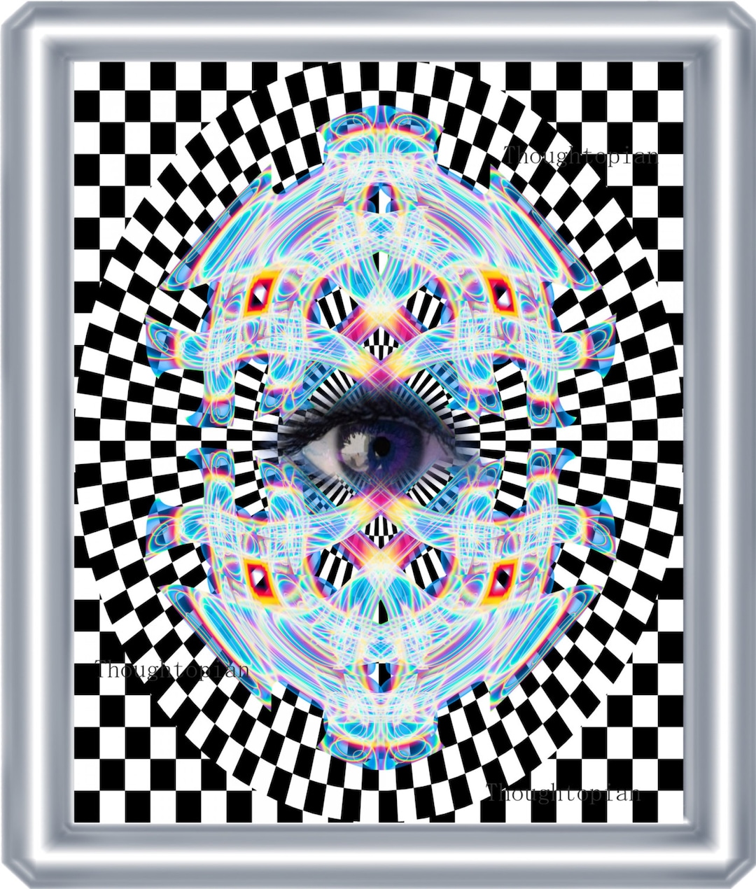 Psychedelic Eye Art Print 8 X 10 Visionary Festival Artwork Pop Art ...