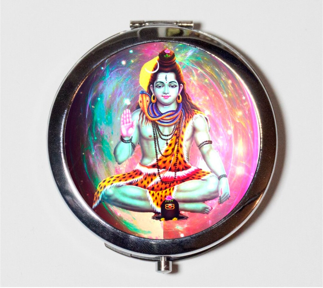 Trippy Shiva Compact Mirror Hindu Hinduism Spirituality Religion Shiva ...