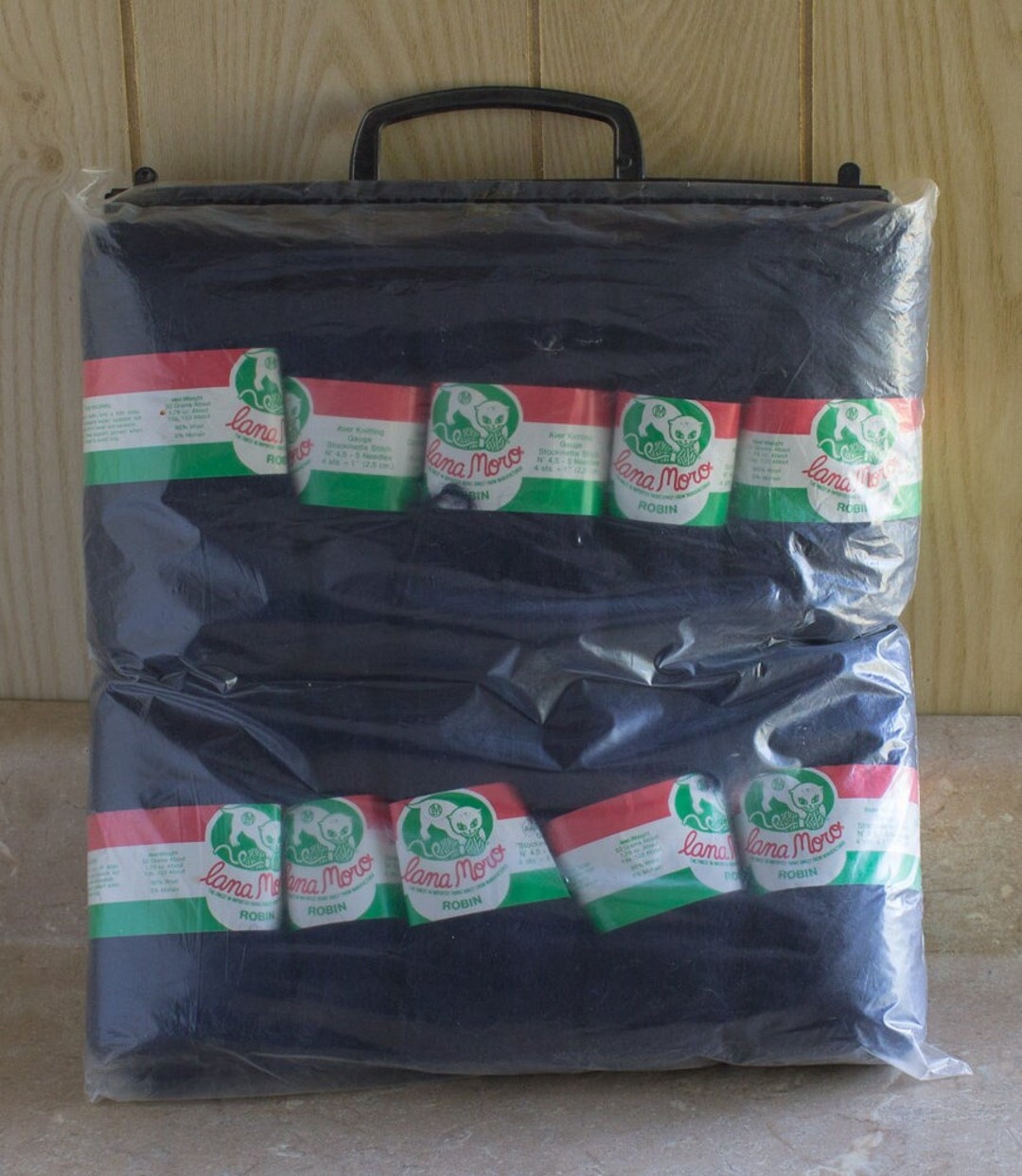 Vintage Lana Moro "robin" Yarn, 10 Skeins Dark Blue, 50 Grams (1.75 Oz ...