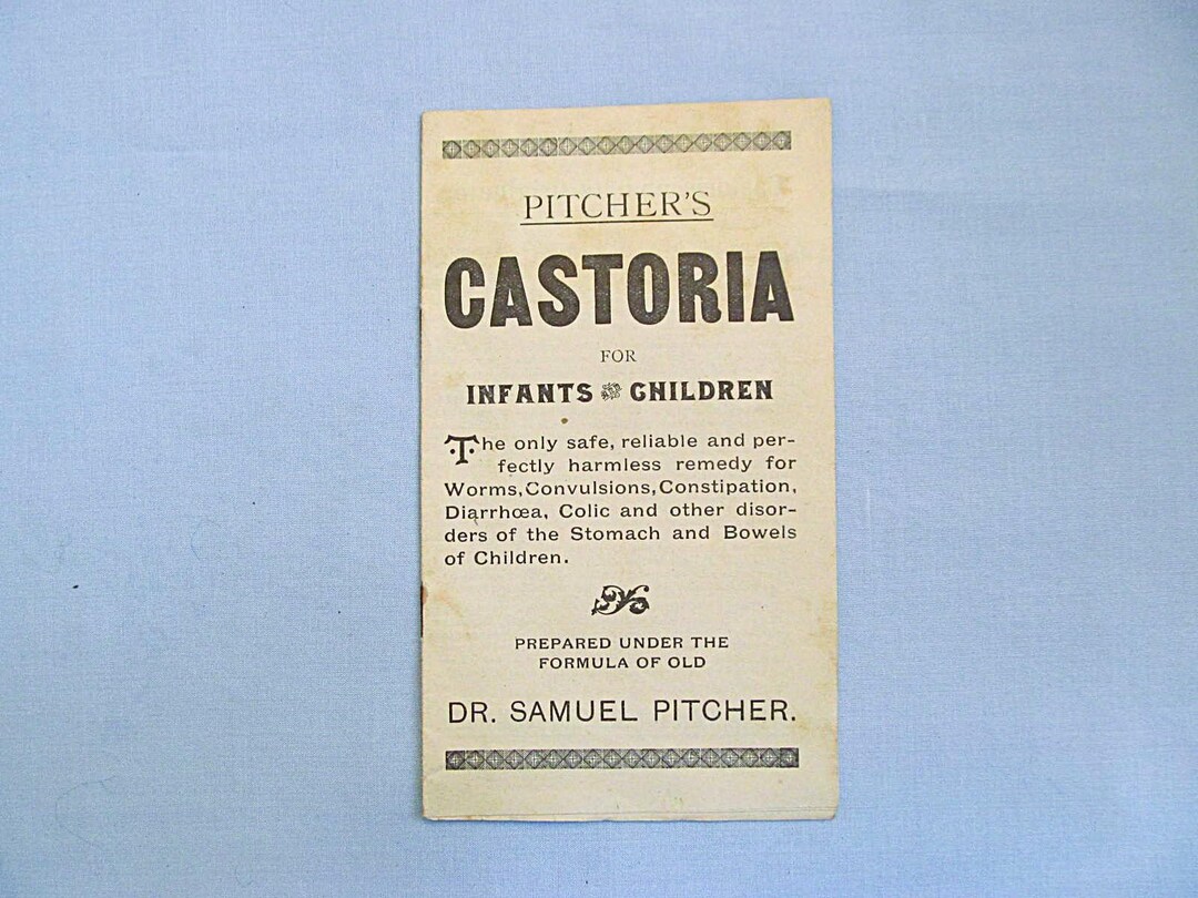 1890s Advertising Leaflet, Pitcher’s Castoria, Vintage Patent Medicine ...