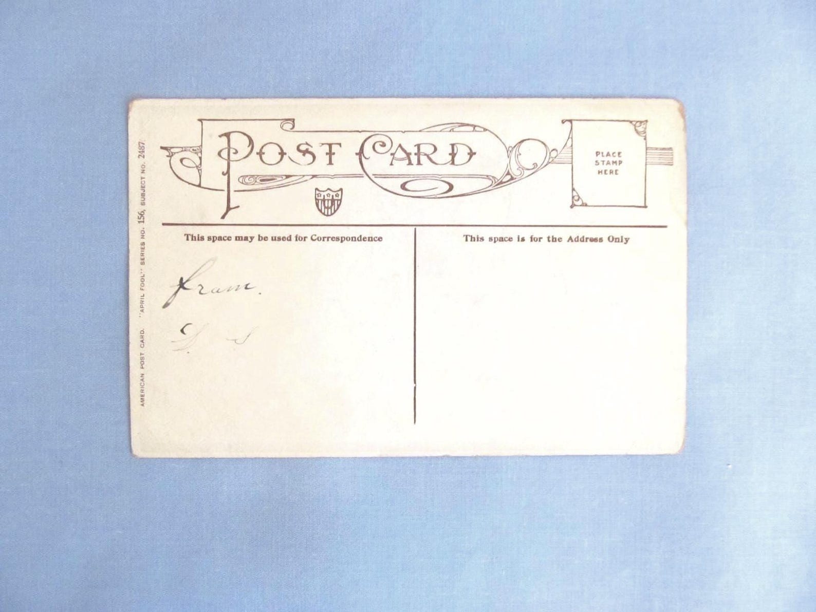 April Fool Postcard, Vintage Comic Postcard, Artist Bernhardt Wall ...