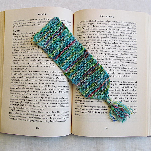 Knitted Bookmark - Etsy