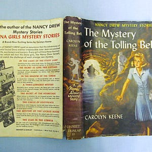 Nancy Drew Book, ‘mystery of the Tolling Bell’, 1950s Reprint of 1946 Original, Number 23 of ...