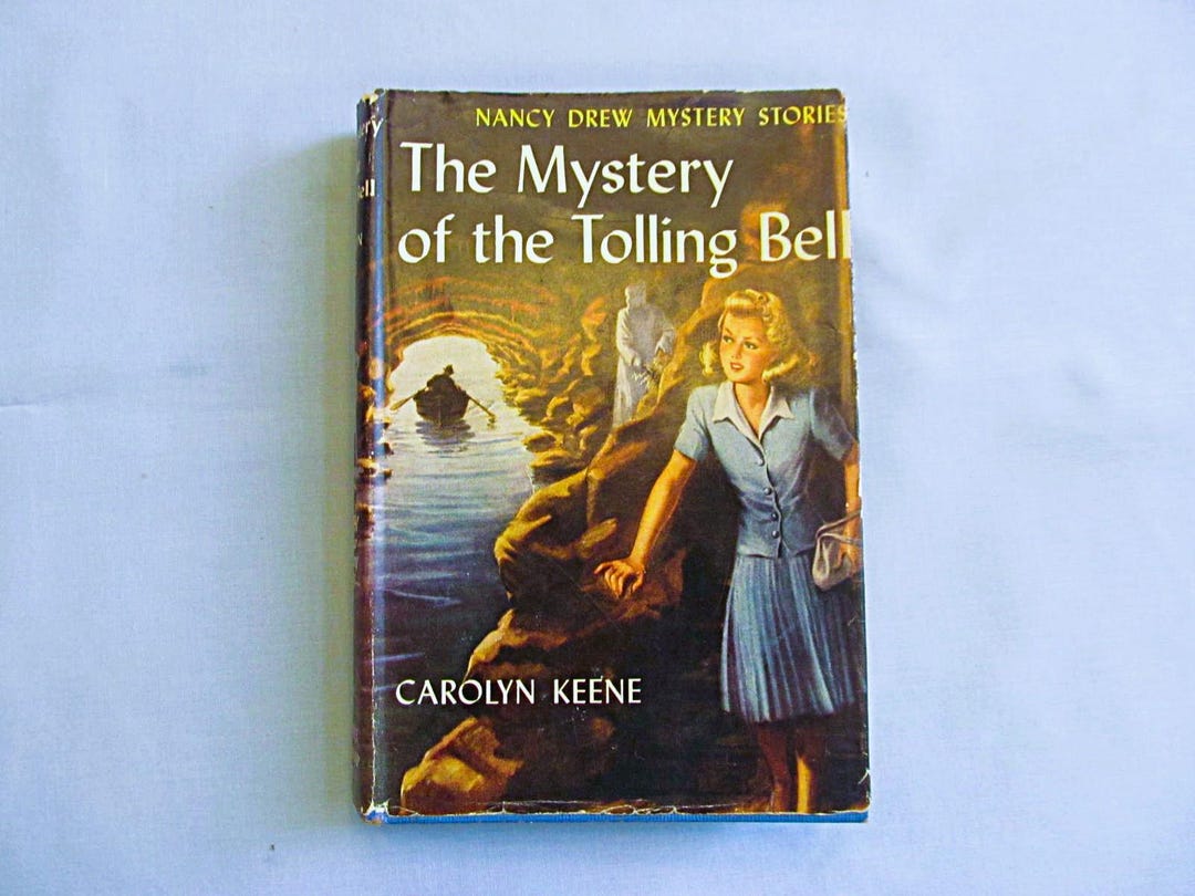 Nancy Drew Book, ‘mystery of the Tolling Bell’, 1950s Reprint of 1946 Original, Number 23 of ...
