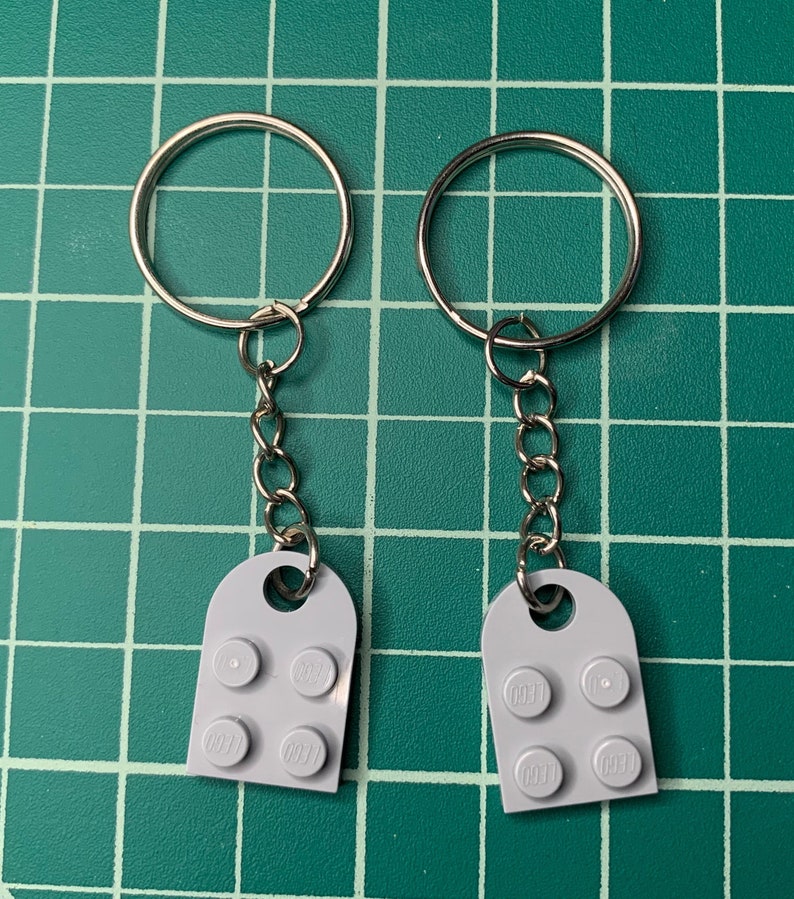 BFF Heart-shaped 2 Piece Keychain - Made With Real LEGO® Brick Pieces ...