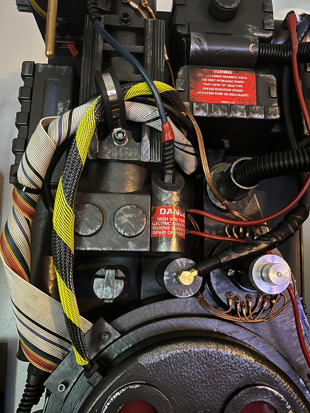 Ghostbusters Afterlife Haslab Proton Pack Black and Yellow Wire Sleeve ...