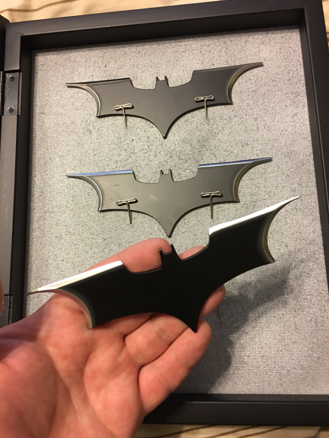 Batman Emergency Batarangs Wall Mount Display 3 Batarangs | Etsy