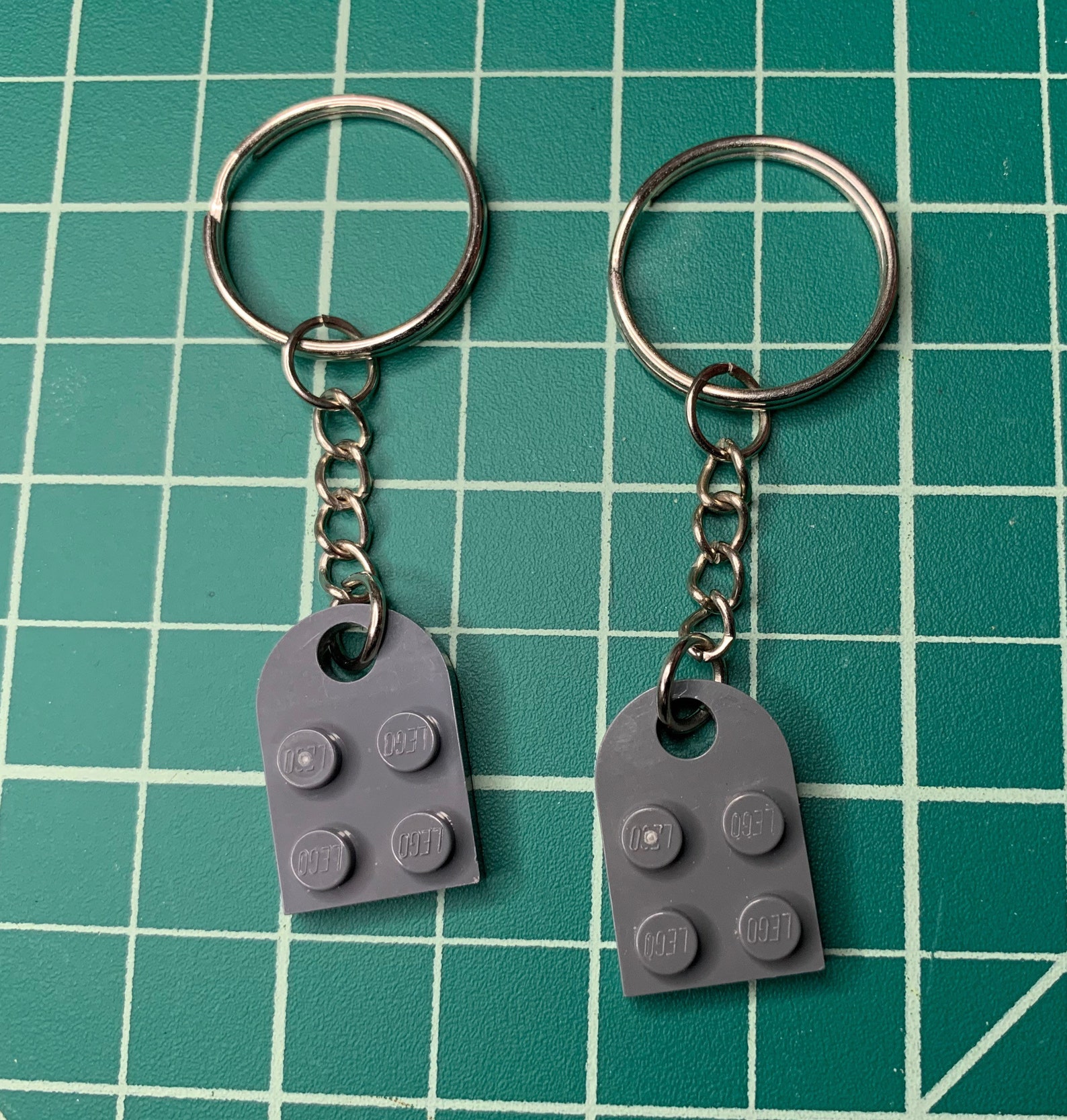 BFF Heart-shaped 2 Piece Keychain Made With Real LEGO® Brick - Etsy