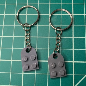 BFF Heart-shaped 2 Piece Keychain - Made With Real LEGO® Brick Pieces ...