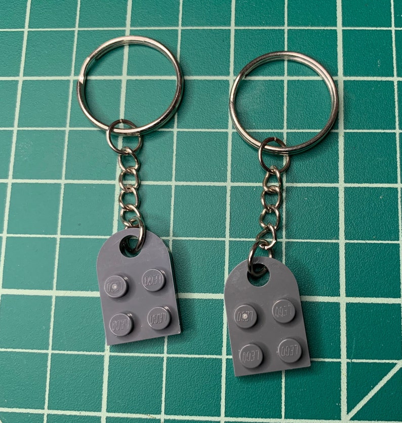 BFF Heart-shaped 2 Piece Keychain - Made With Real LEGO® Brick Pieces ...